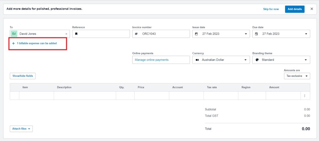 Assign Billable Expenses: How to Bill Customers for Expenses in Xero ...